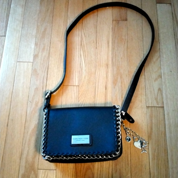 Andrew Marc | Bags | Marc New York Chain Wrap Edgy Crossbody Black ...